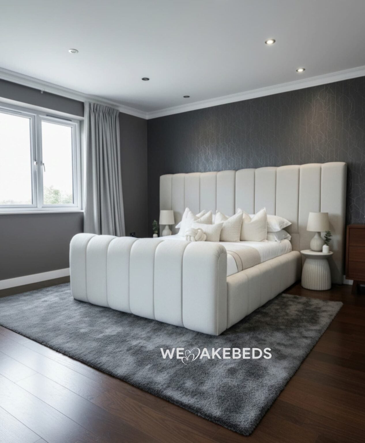 The Nova Bouclé Bed | Luxury Beds For Sale